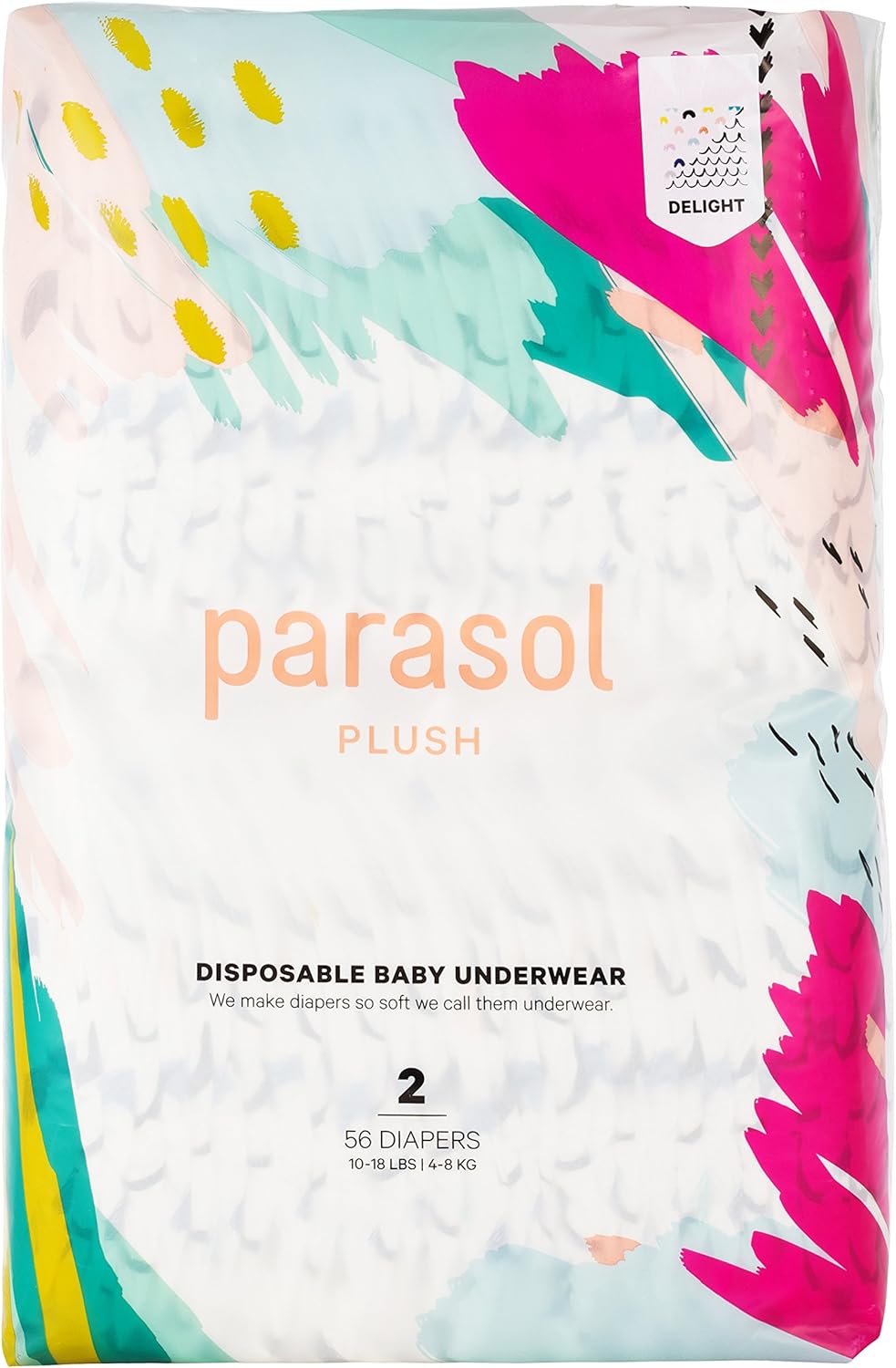 Amazon.com: Parasol Baby Diapers Size 2, Delight Collection, Pack of 4 ...