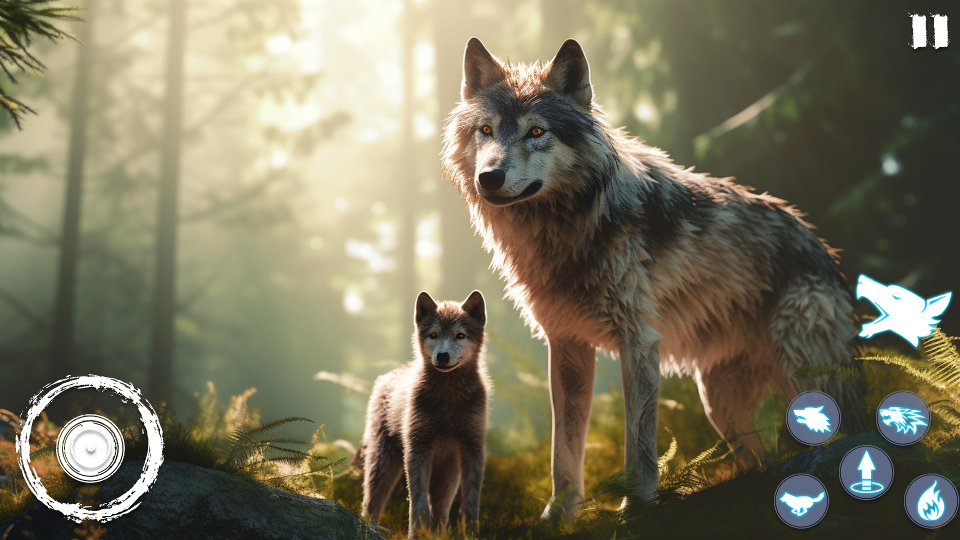 Scary Wolf Simulator Game: Wild Animals Scary Hunter Game: Animal ...