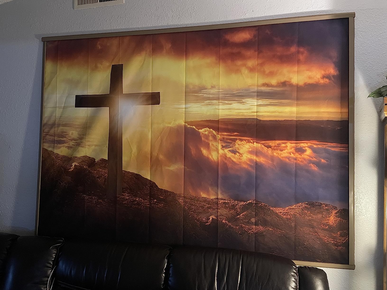$4/mo - Finance OERJU 7x5ft Holy Cricifix Backdrop White Clouds Holy ...