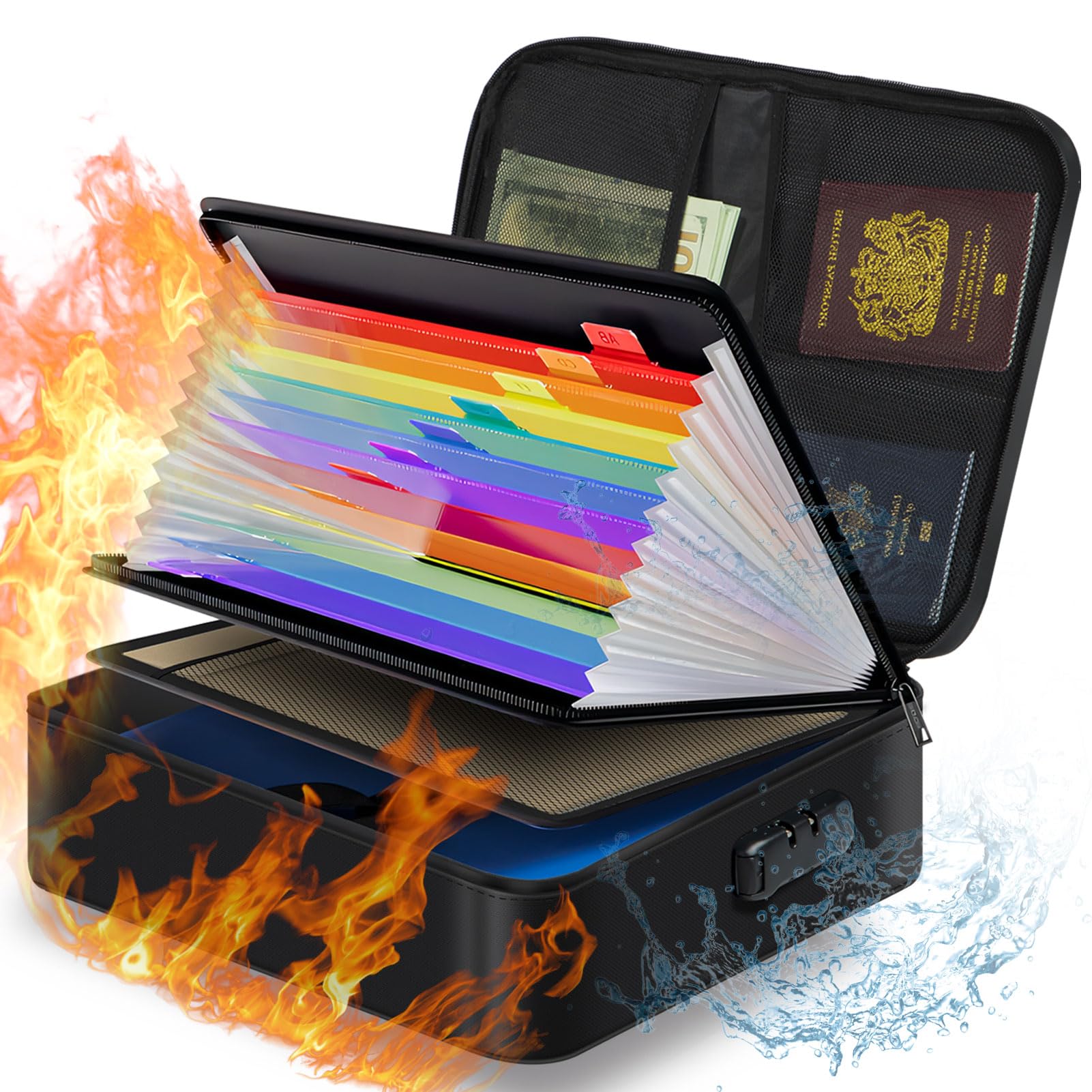 Amazon.com : Truusa Important Document Organizer, Fireproof Document ...
