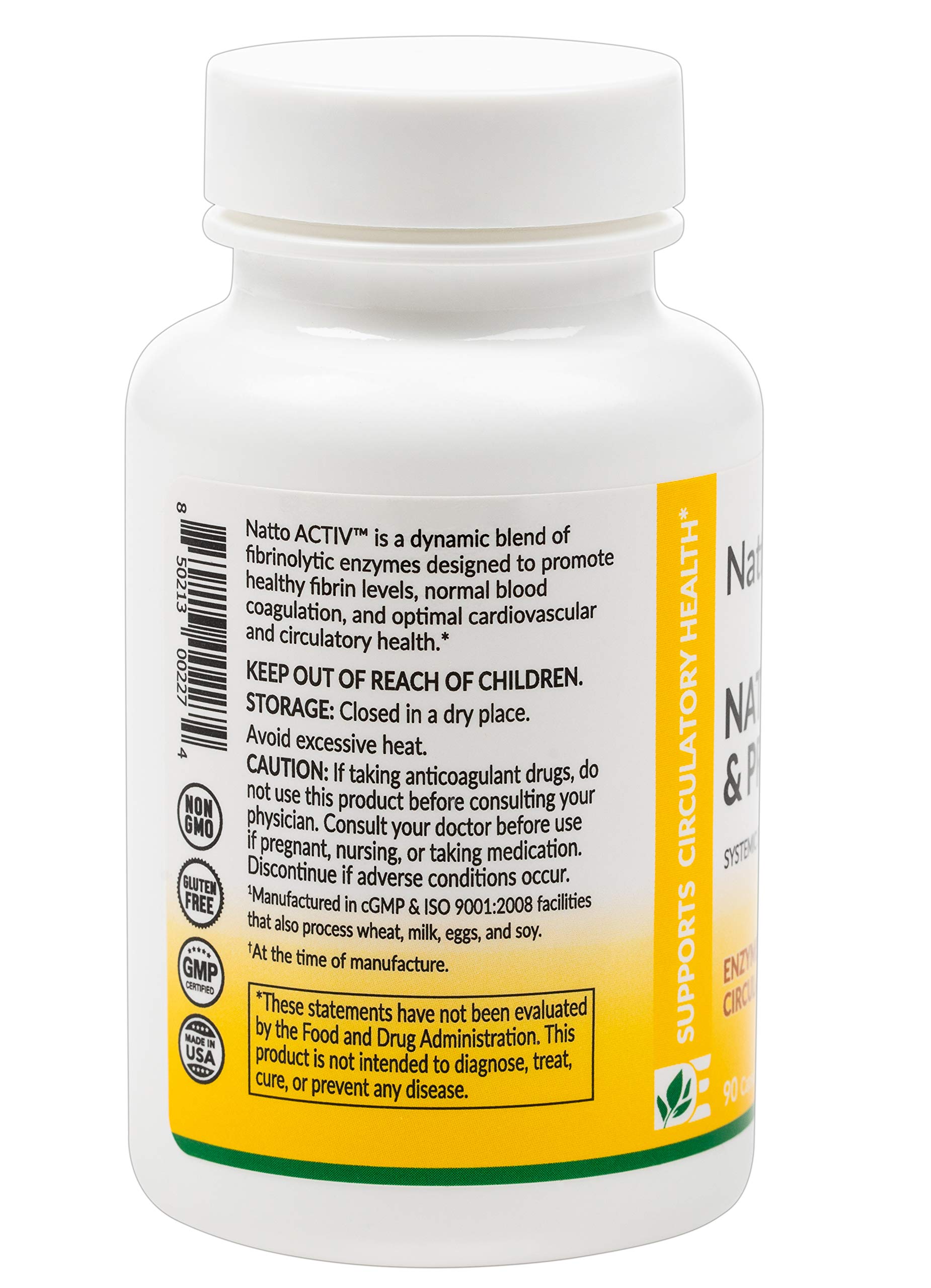 Natto ACTIV (90 Vegan Capsules) - Supports Heart Health and Normal ...