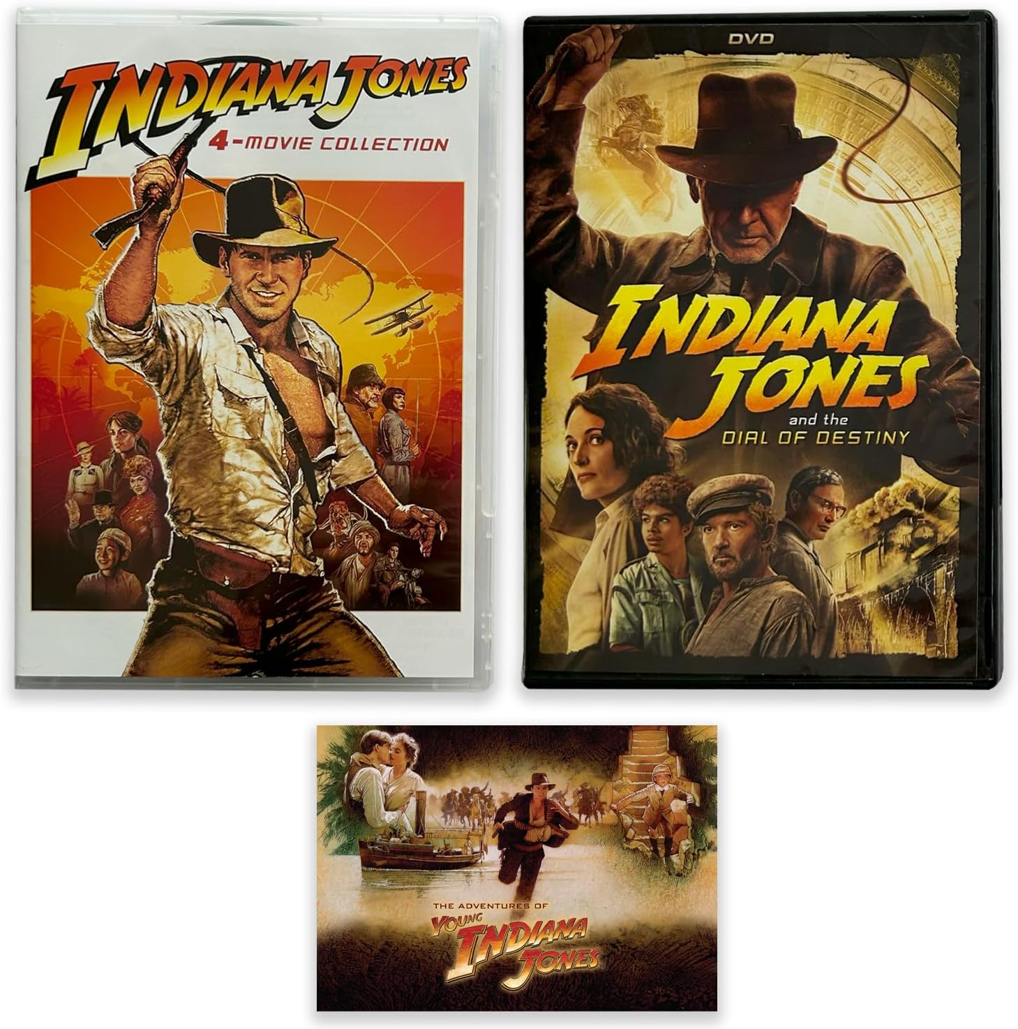 Indiana Jones Complete Movie Series DVD 1-5: Raiders of the Lost Ark ...