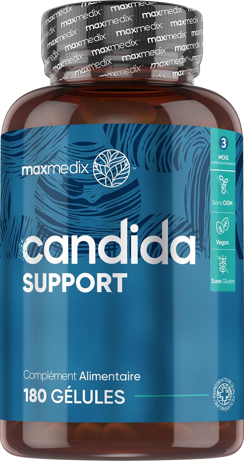 Candida Support 180 Vegan Capsules - Probiotic + Prebiotic - 400 ...