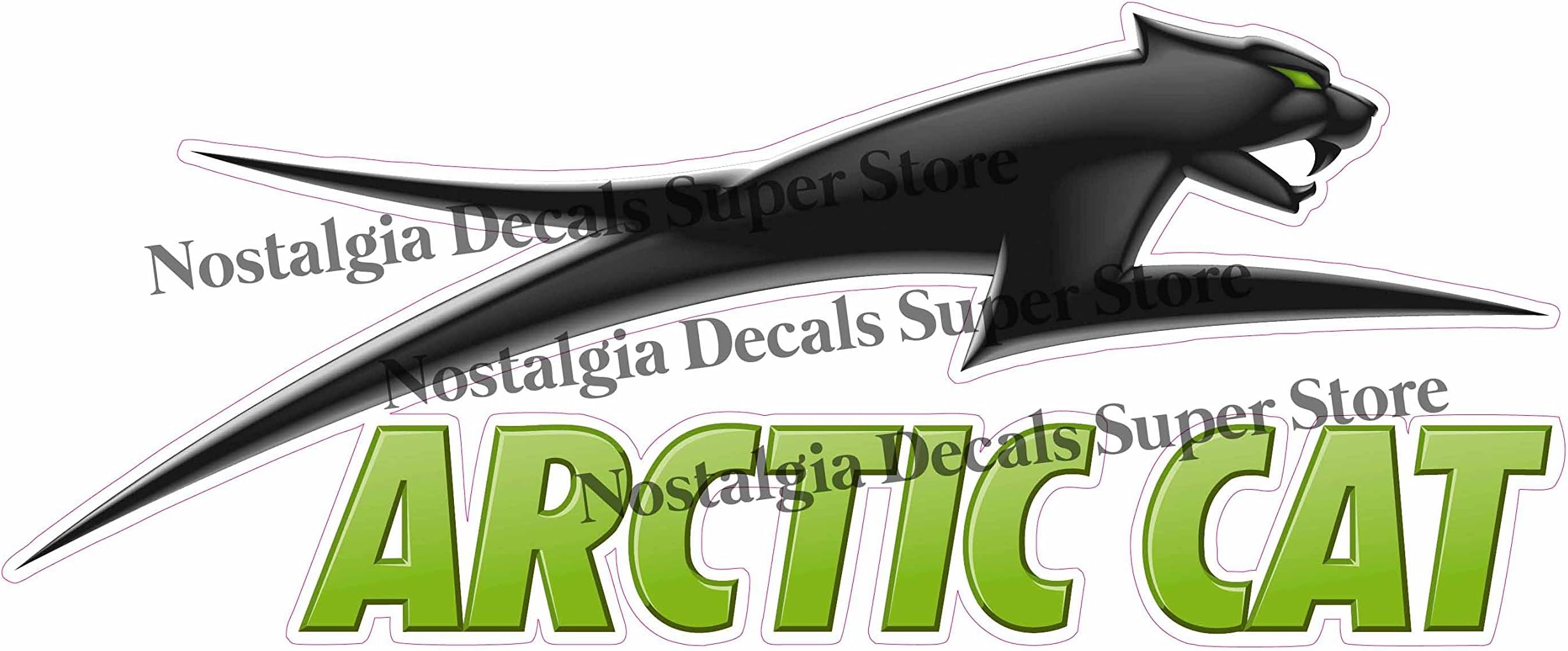Amazon.com: Arctic cat Thundercat Green Decals Large Pair 14" : Sports ...