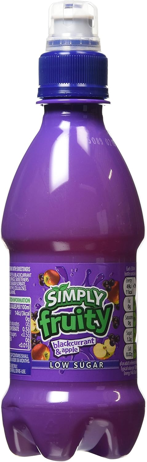 Simply Fruity Blackcurrant and Apple 330 ml (Pack of 36) : Amazon.co.uk ...