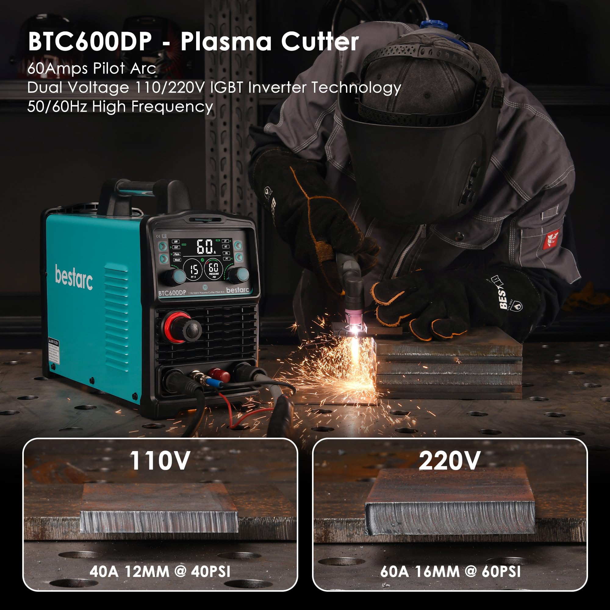 Snapklik.com : Bestarc 60Amps Plasma Cutter, Pilot Arc Air Sensor ...