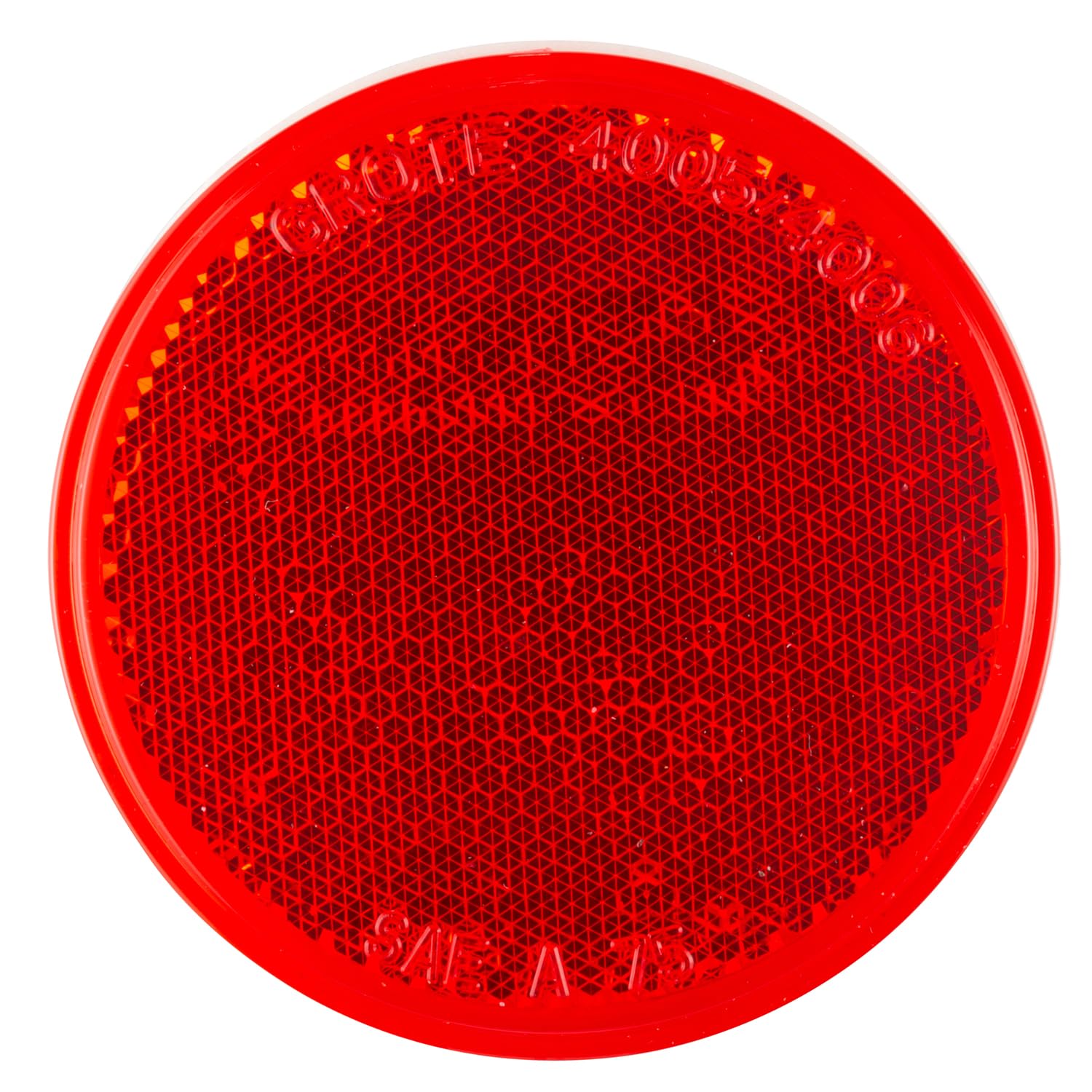Amazon.com: Grote 40052 Round Stick-On Reflector - 3", Red : Automotive