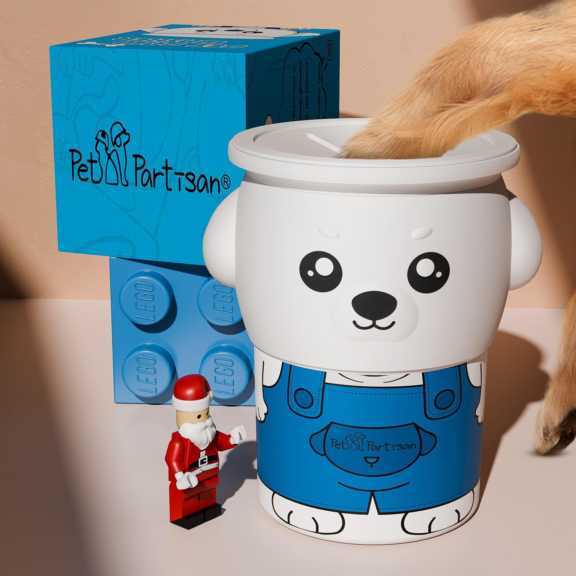 Amazon.com: Pet Partisan Dog Paw Cleaner with Removable Bottom Brushes ...