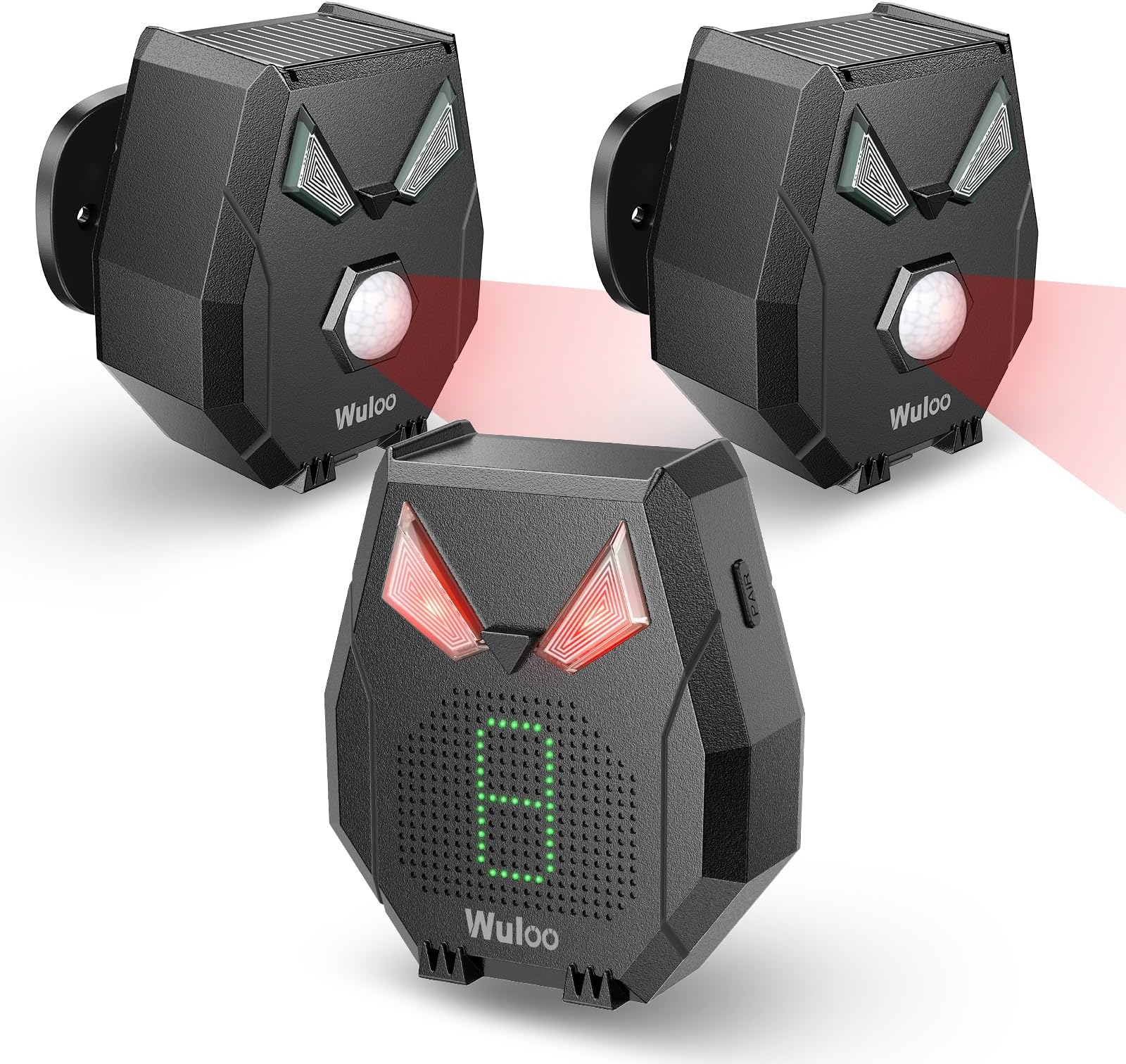 Amazon.com: 1/2 Mile Long Range Solar Wireless Driveway Alarm System ...