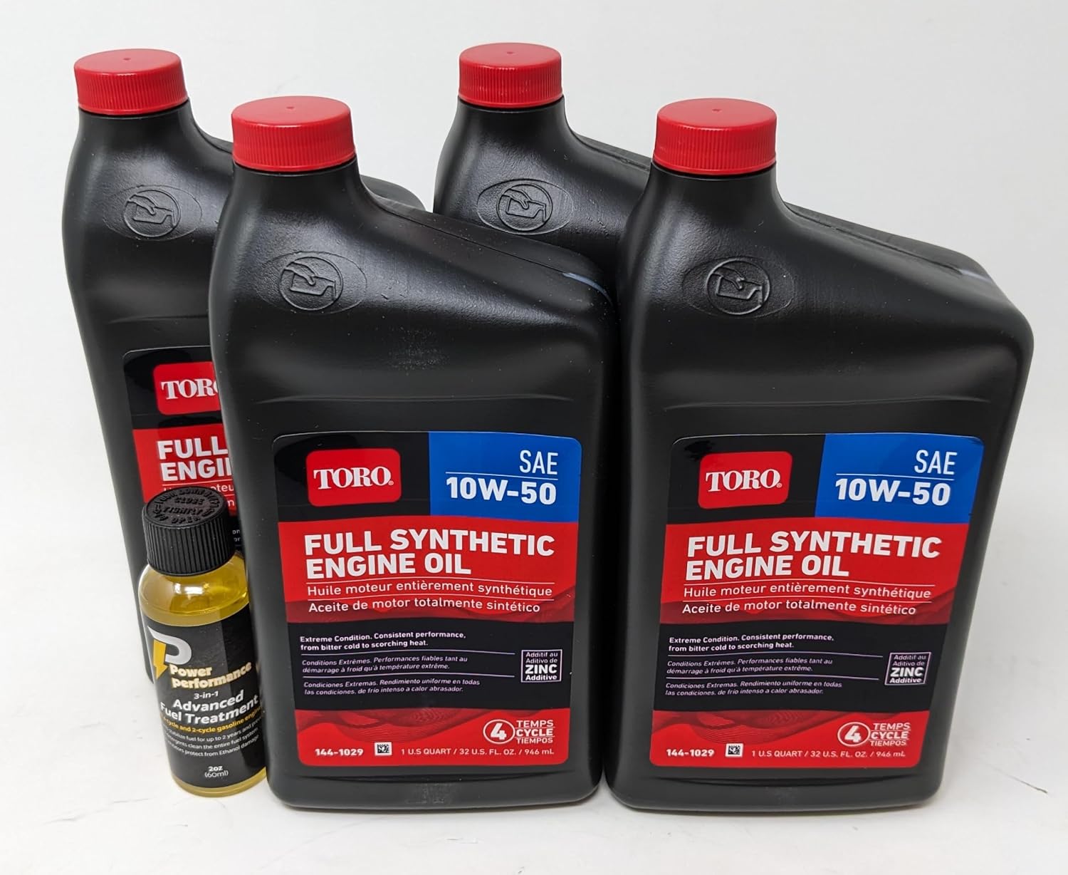 Amazon.com: Toro Pack of 4 144-1029 SAE 10W-50 Full Synthetic Engine ...