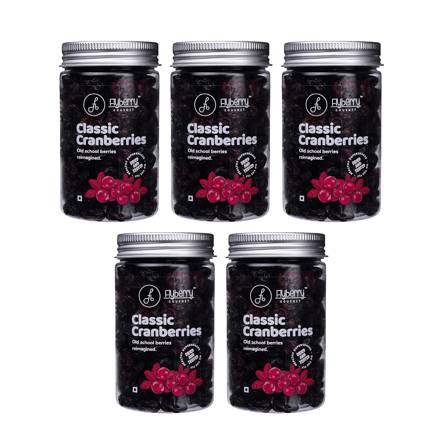Flyberry Gourmet Dried Cranberries | 100% Natural | No Added Sugar ...