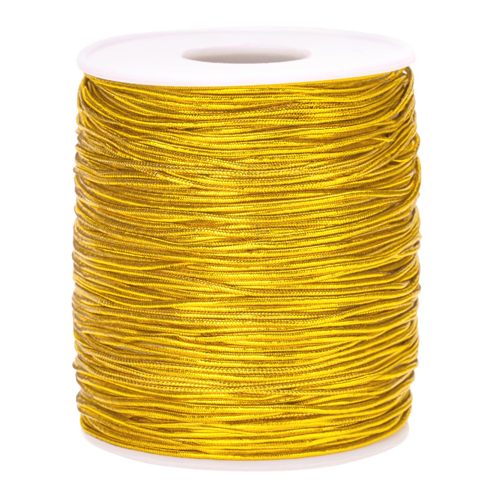 Amazon.com: Anwyll Elastic Cord,Gold Elastic Ribbon,110 Yards×1MM ...