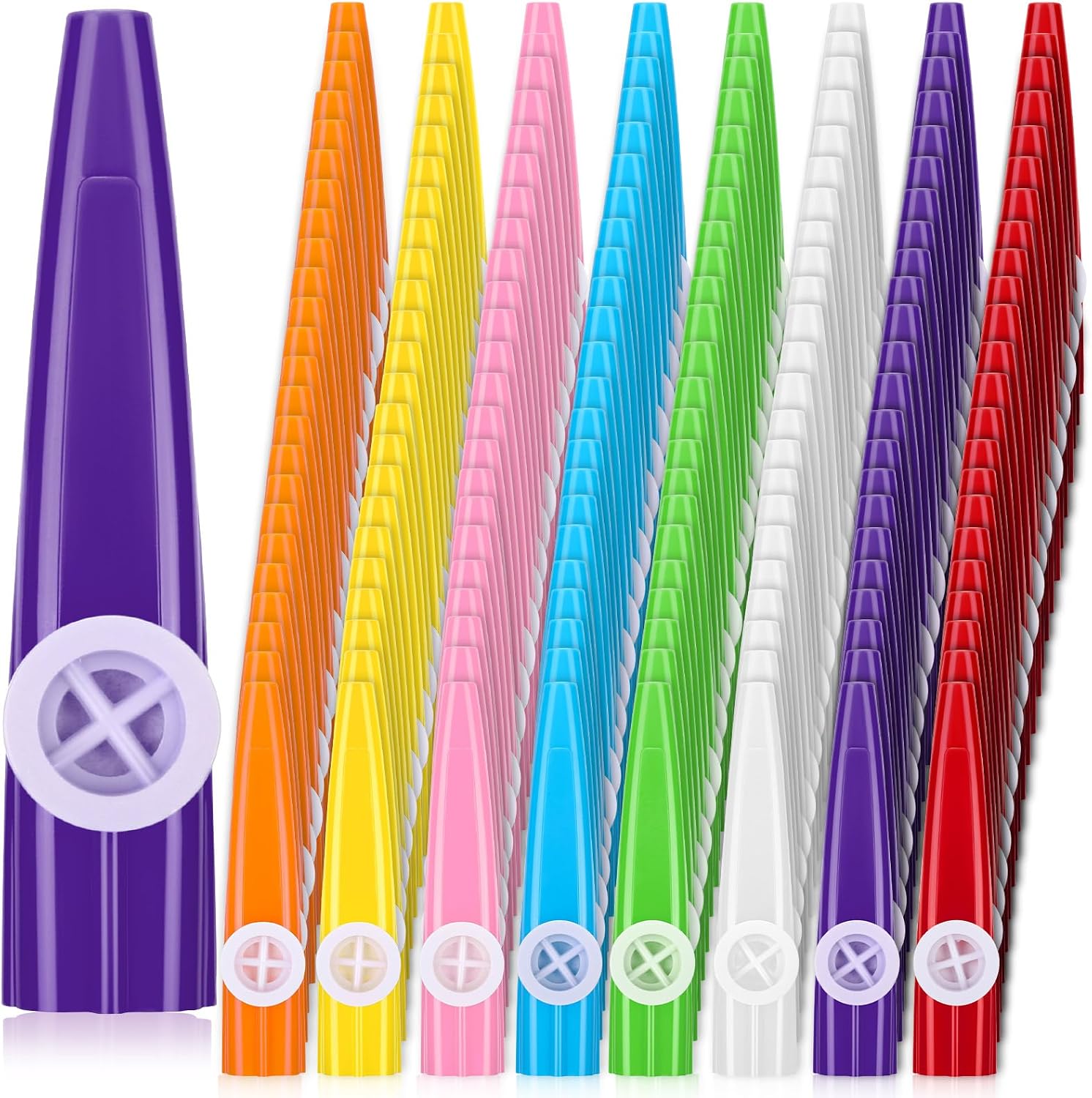 Amazon.com: Fiada 144 Pcs Plastic Kazoo Bulk for Kids Adults Musical ...