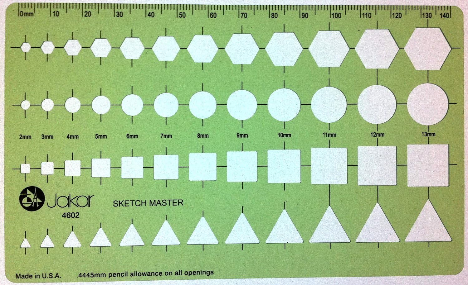 Jakar Sketch Master Stencil Template Architectural Technical ...
