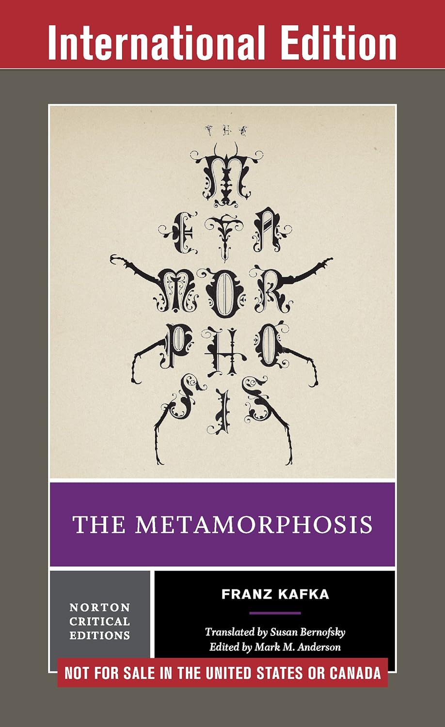 The Metamorphosis (First International Student Edition) (Norton ...