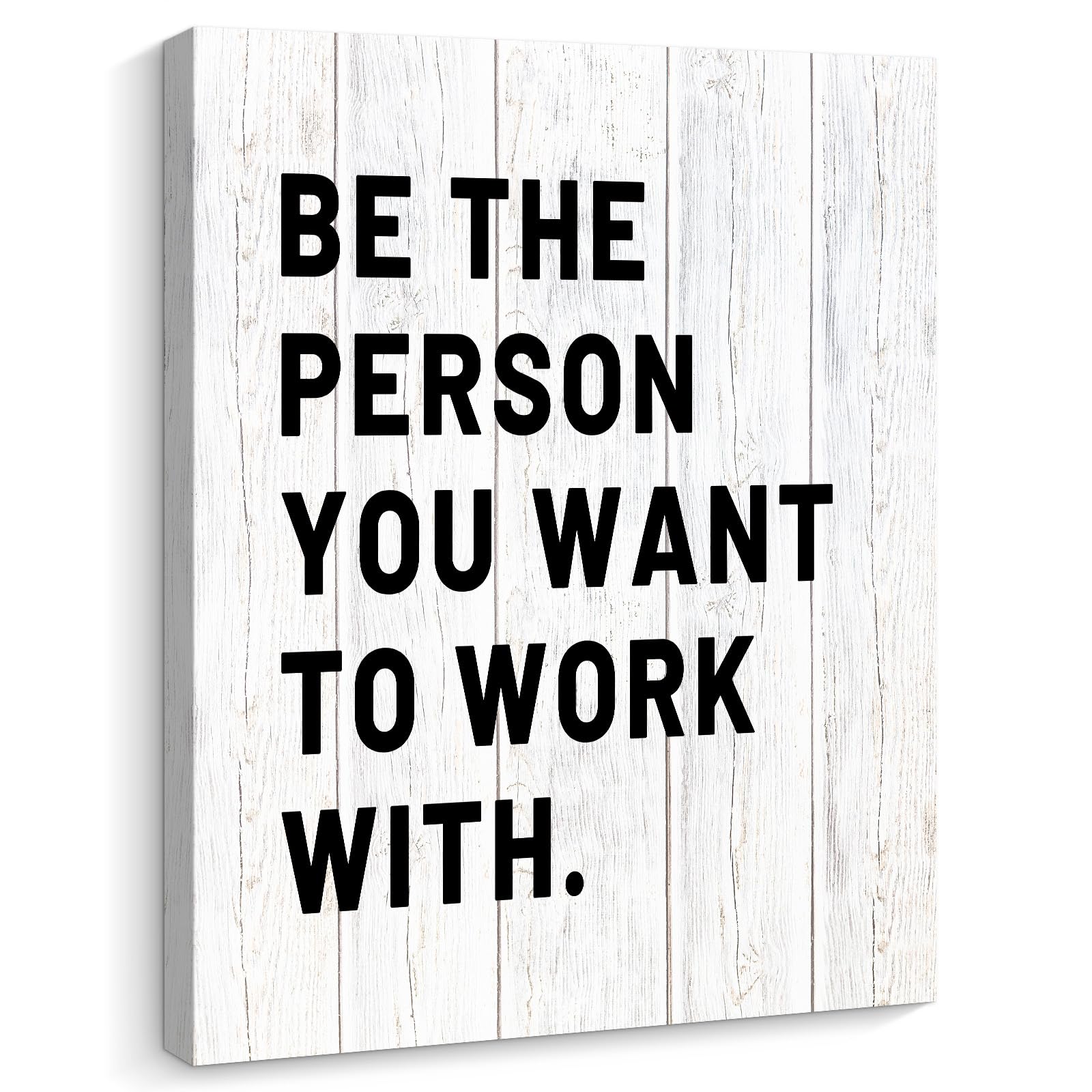 Amazon.com: Creoate Motivational Wall Decor Be The Person You Want to ...