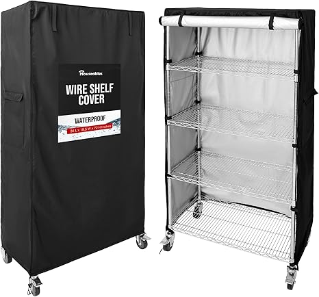 Amazon.com: Wire Rack Cover, Wire Shelf Cover, Storage Shelf Covering ...