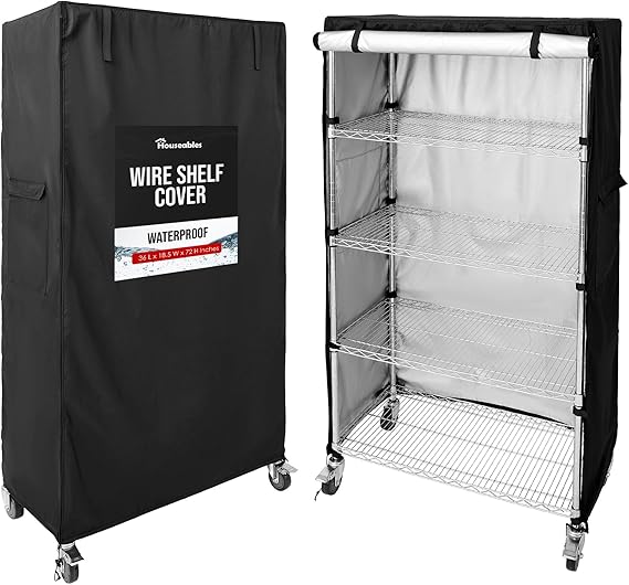 Amazon.com: Wire Rack Cover, Wire Shelf Cover, Storage Shelf Covering ...
