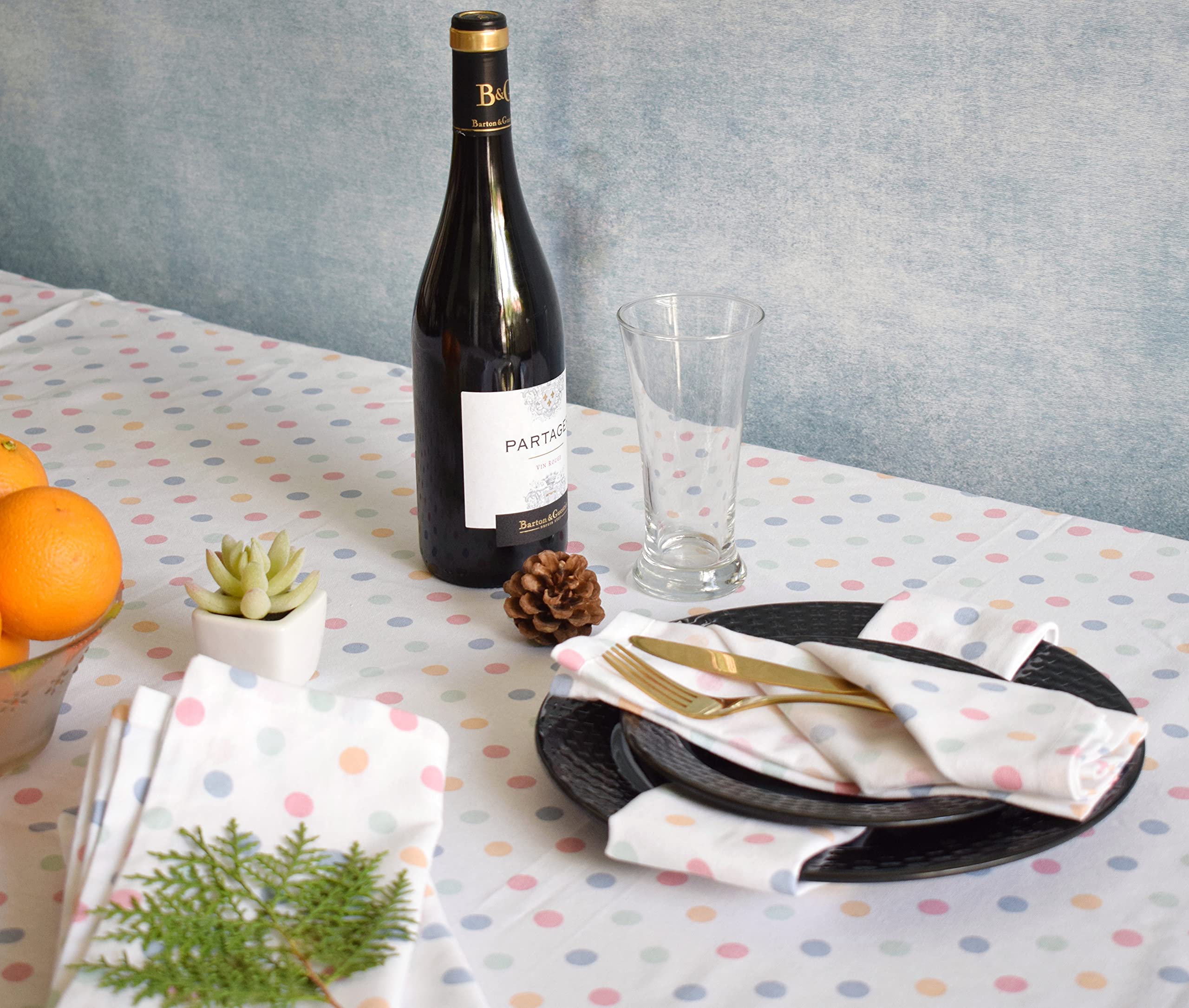 Snapklik.com : Yourtablecloth 100% Cotton Tablecloth For Home ...