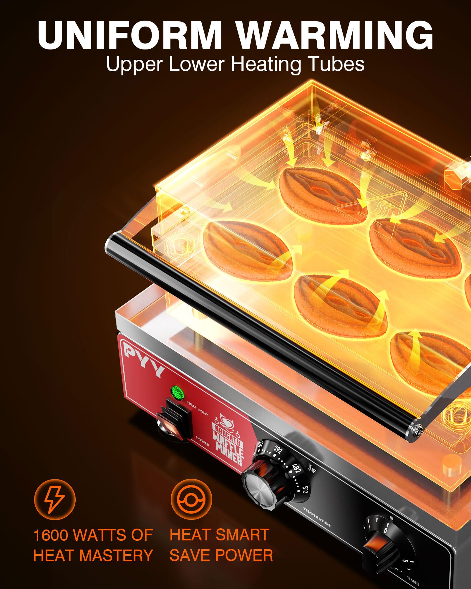 Snapklik.com : PYY Strange Shape Waffel Maker - Abalone Waffle Iron ...