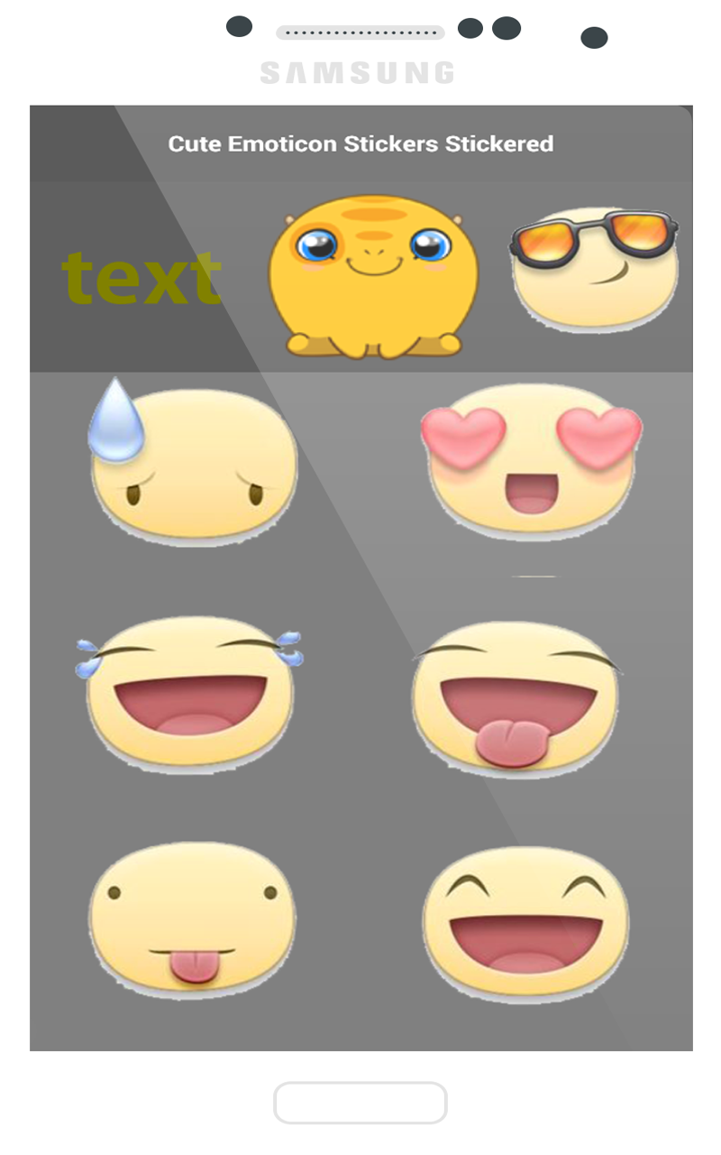 Cute Emoticon Stickers Stickered:Amazon.ca:Appstore for Android
