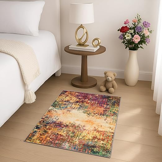 Imperial Rooms Machine Washable Bedside Small Rug 40x60 cm - Soft Short ...