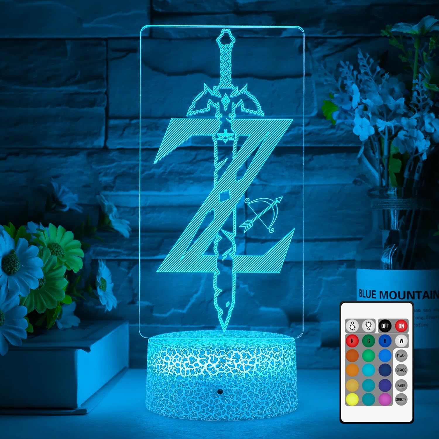 Amazon.com: The Legend of Zelda Triangle 3D USB Led Night Light 7Colors ...