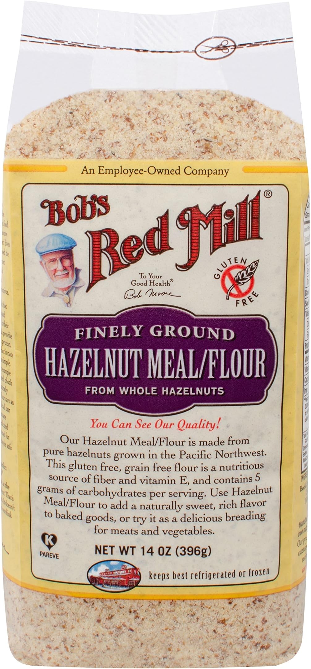 Amazon.com : Bob's Red Mill Flour/Meal, Hazelnut, 14 ounces : Almond ...