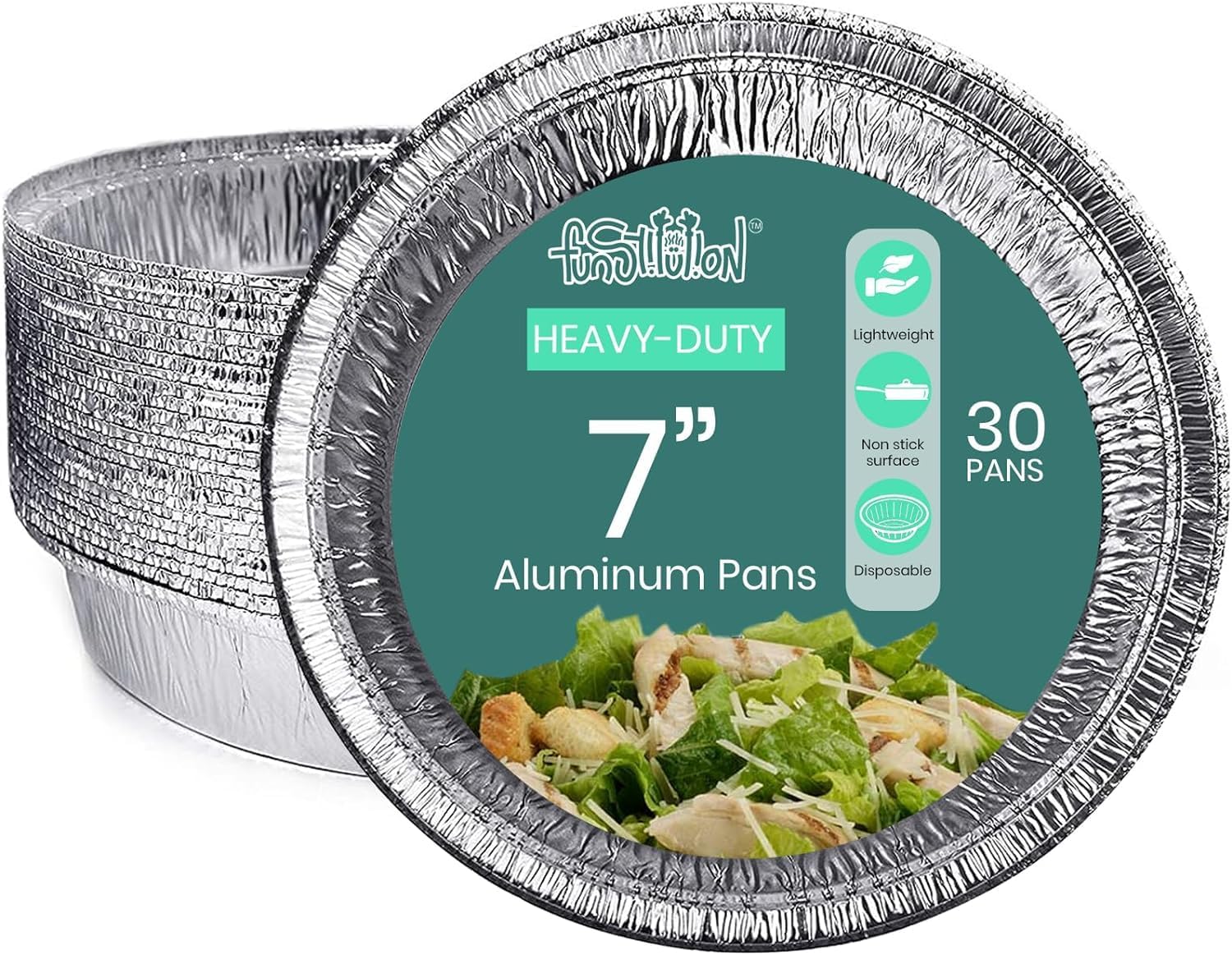 Amazon.com: The Baker Celebrations Aluminum Foil Baking Pie Pans – 8 ...