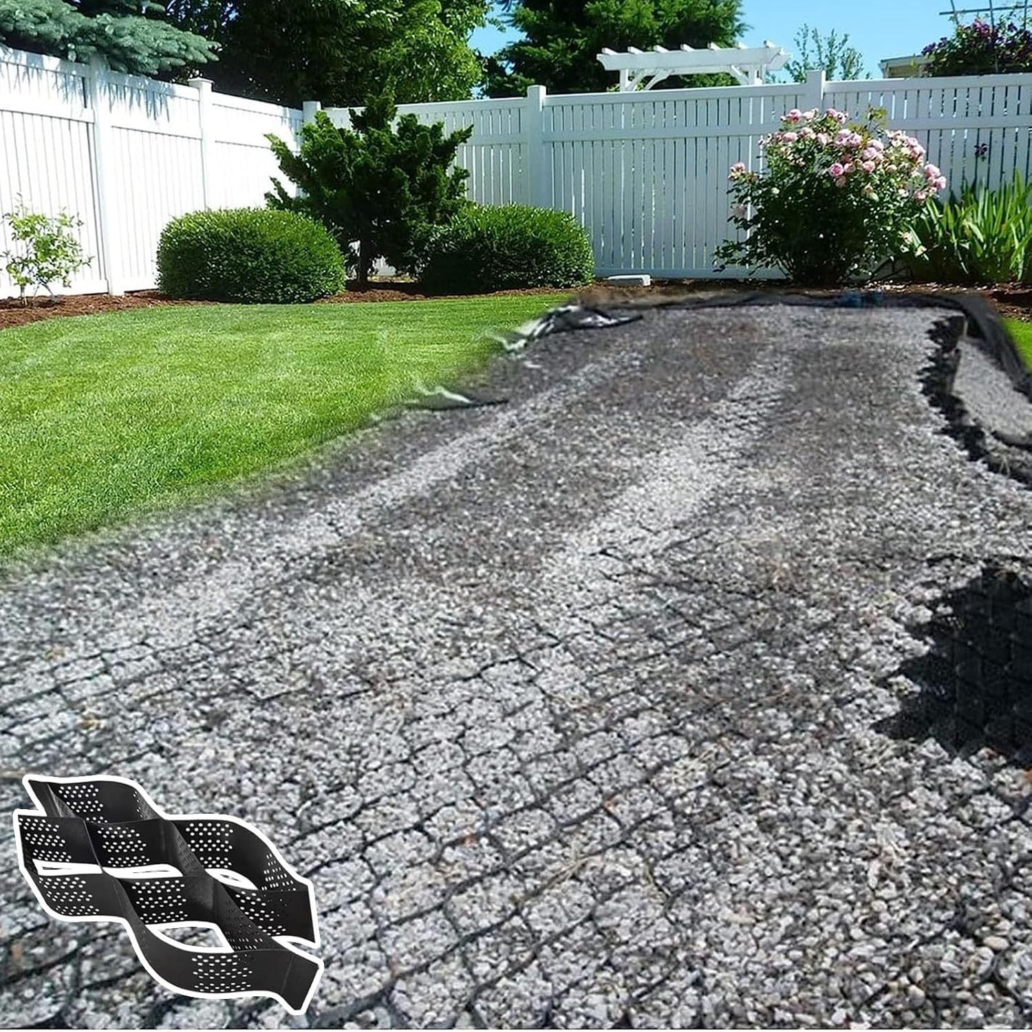 Amazon.com : NUNETH Driveway Gravel Stabilizer Porous Ground Paving ...