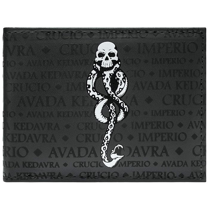 Buy Harry Potter Voldemort Dark Mark Snake Black ID & Card Bi-Fold ...