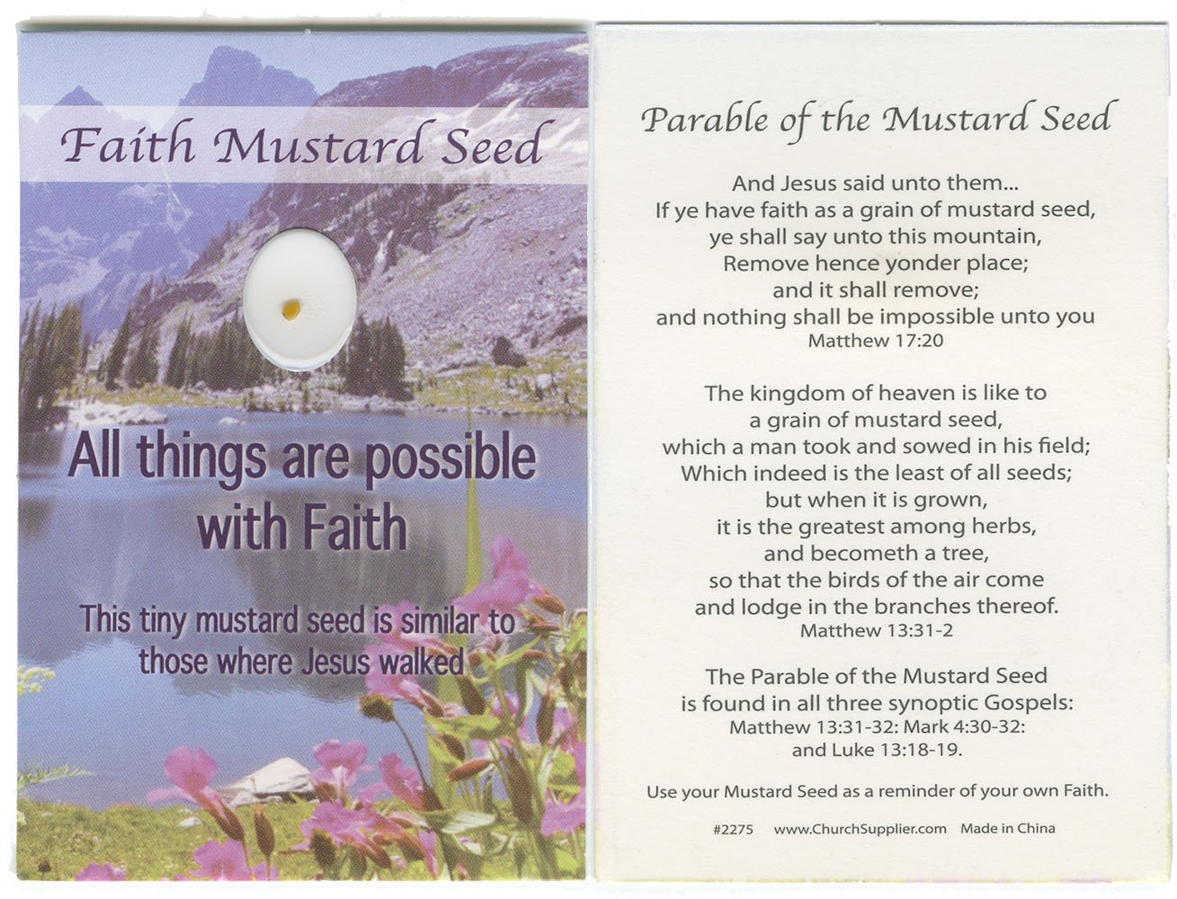 Mustard Seed Verse Kjv Bible