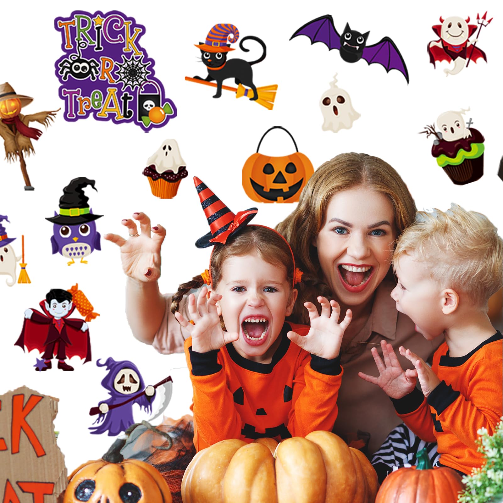 Snapklik.com : Halloween Bulletin Board Decorations Set Halloween Ghost ...