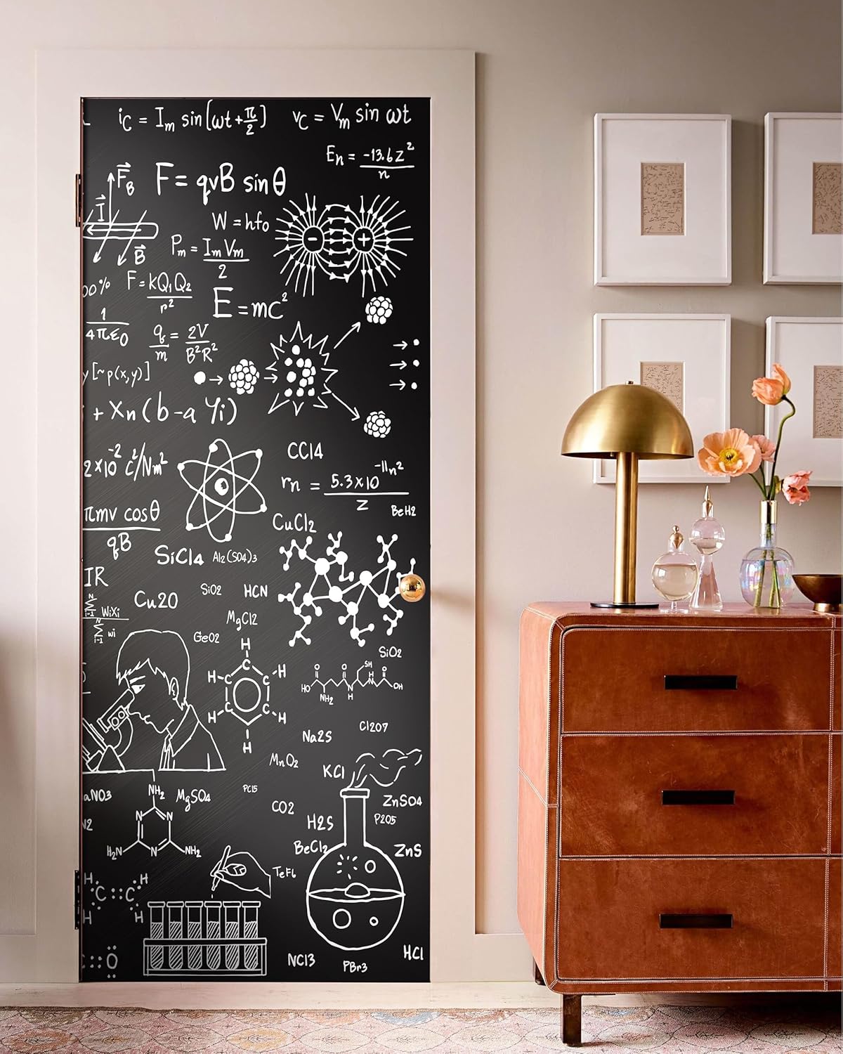 Amazon.com: FLFK Door Sticker Mural Peel and Stick, Removable Self ...