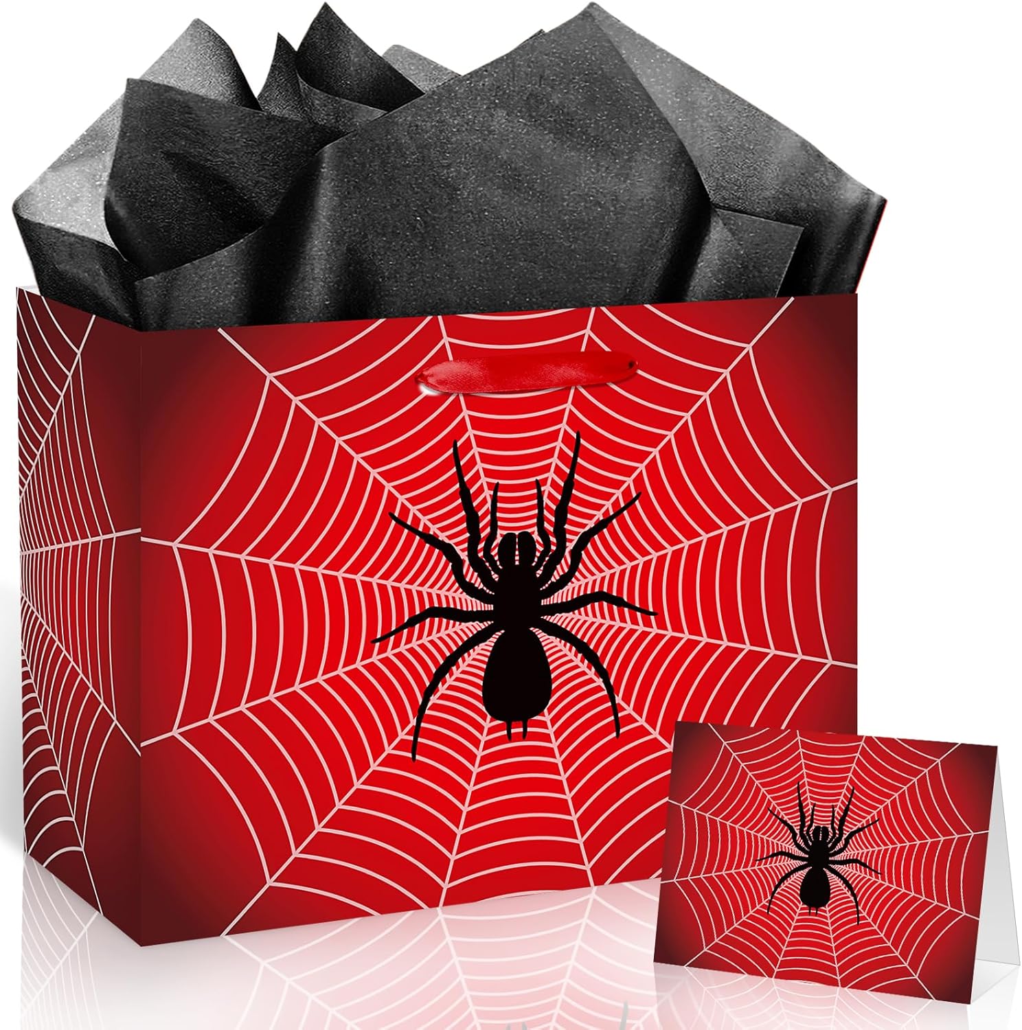 Amazon.com: Yomaiha Spider Birthday Gift Bag Spider Party Paper Bags ...