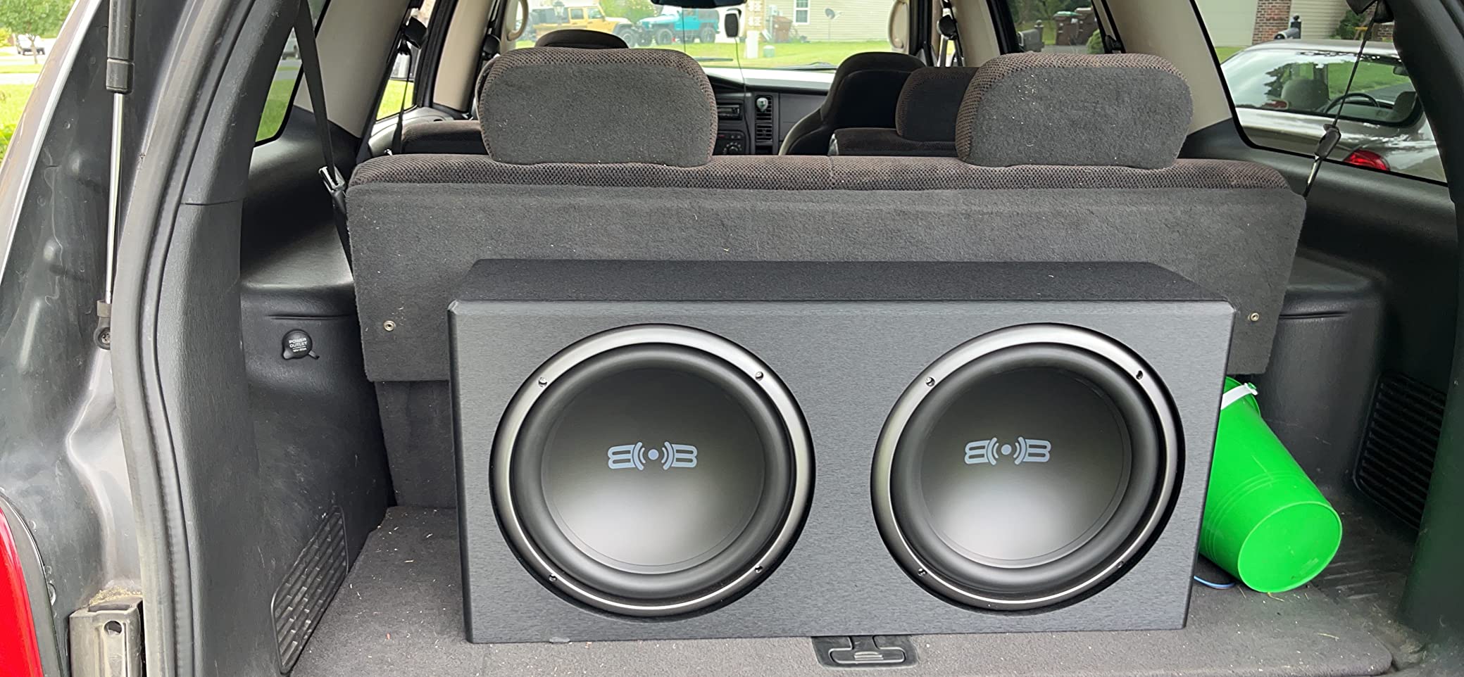 $42/mo - Finance BELVA BPKG212v2 1200W Dual 12" Car Subwoofer with Ported Enclosure, Monoblock ...