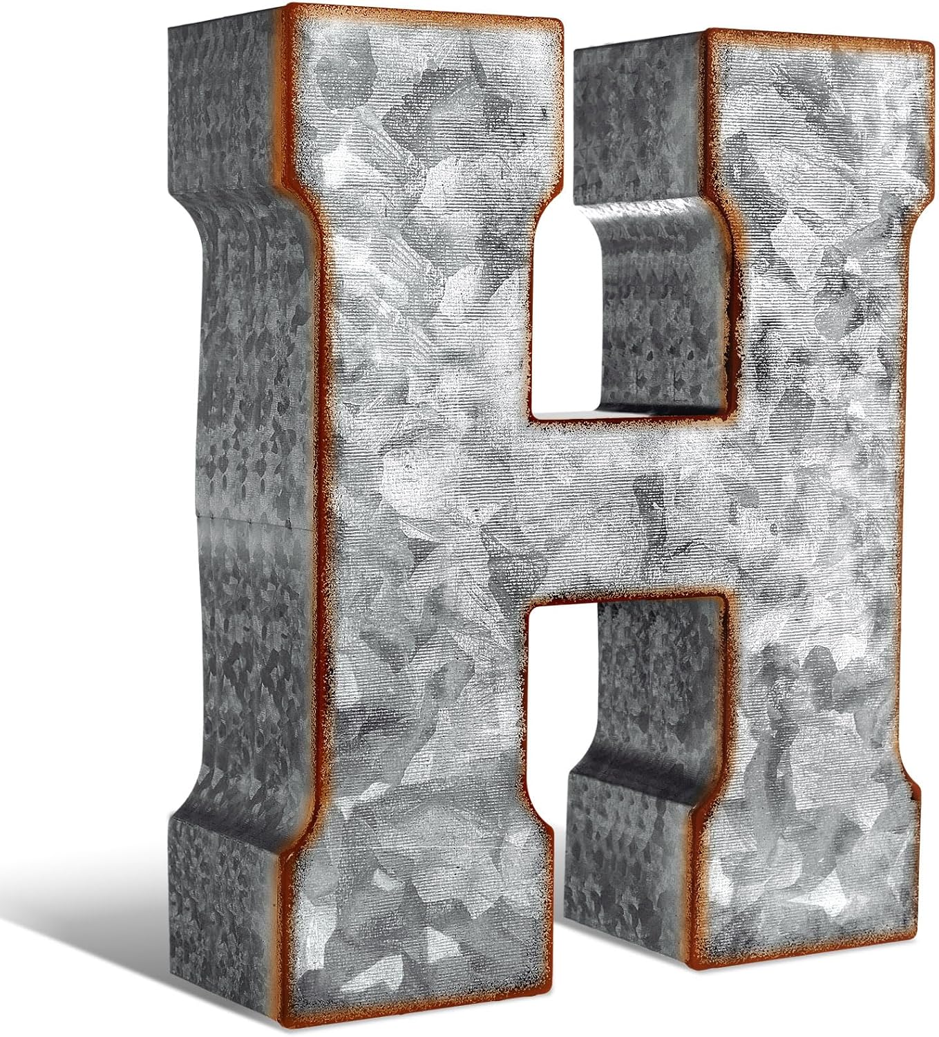 Amazon.com: Yaocom 12" Metal Letter Wall Decor Large Galvanized Letter ...