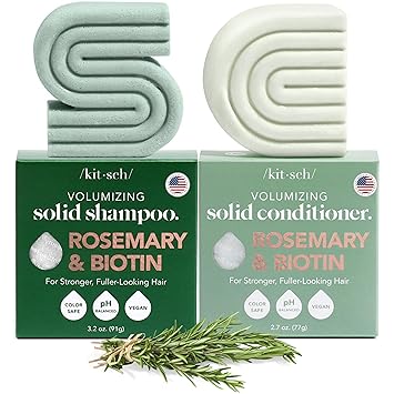 Amazon.com : Kitsch Rosemary & Biotin Shampoo and Conditioner Set for ...