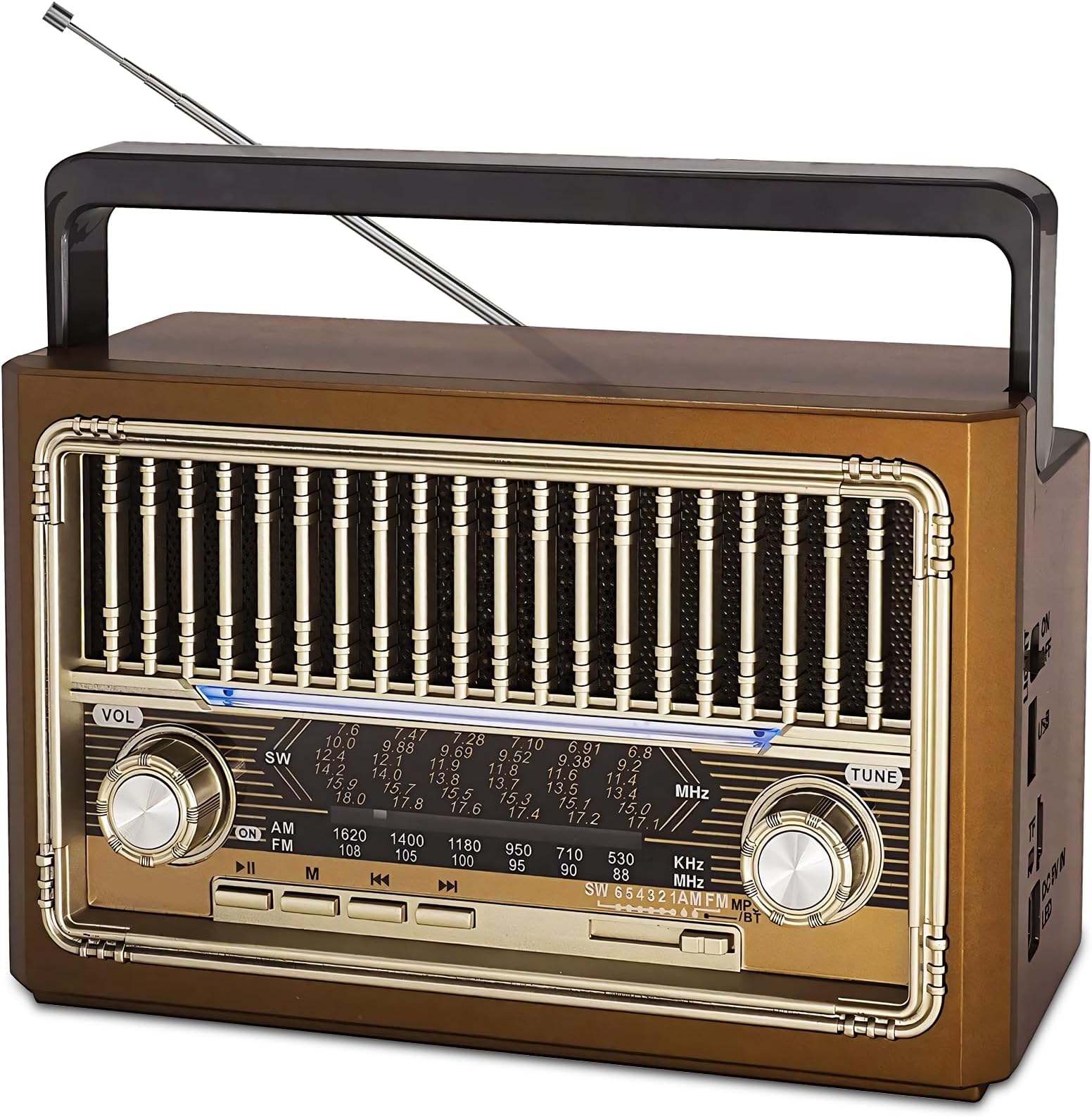 Amazon.com: PRUNUS J-120 Radio Portable AM FM, Transistor Radio Plug in ...