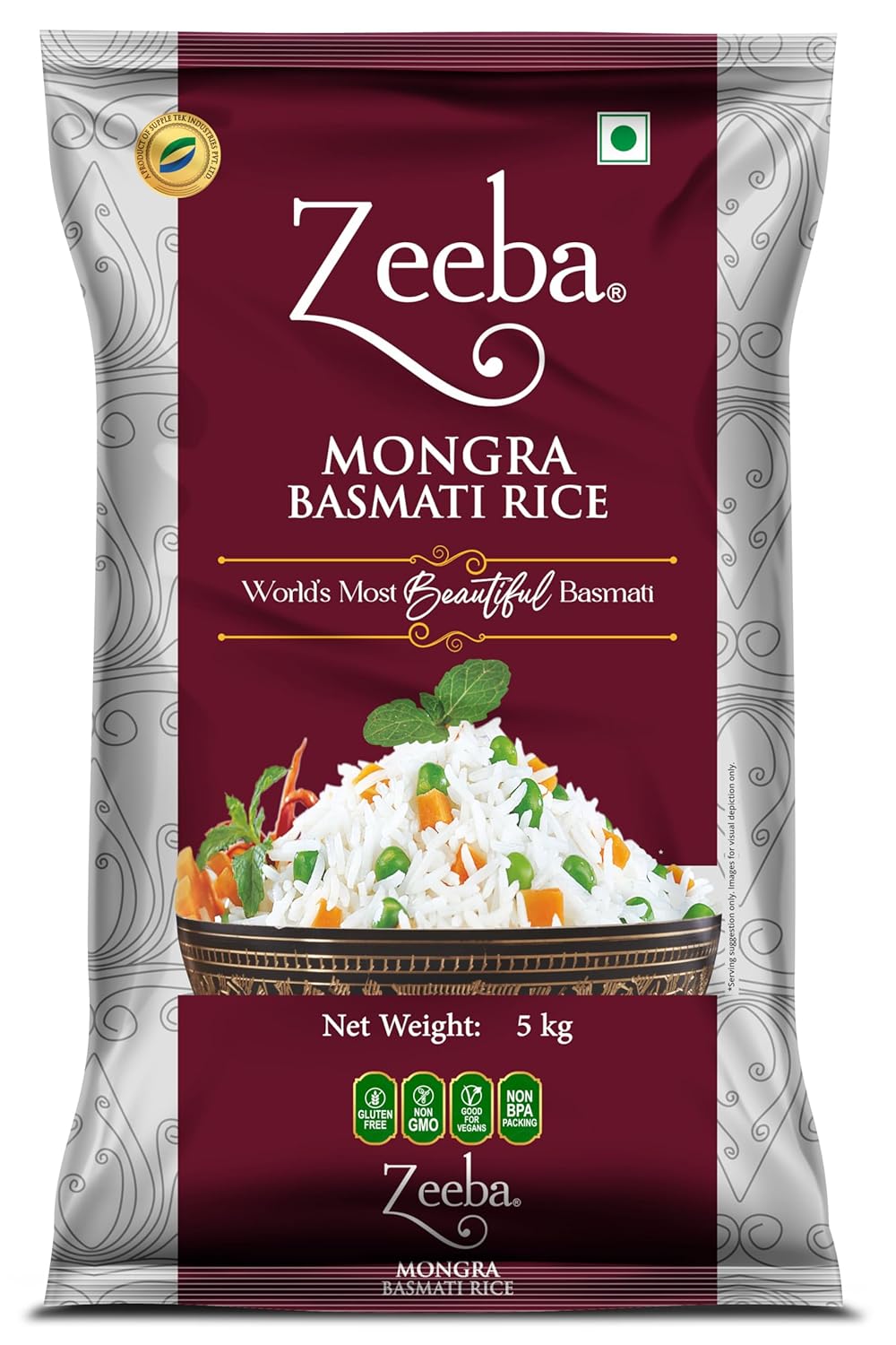 Zeeba Mongra Basmati Rice, 5kg : Amazon.in: Grocery & Gourmet Foods