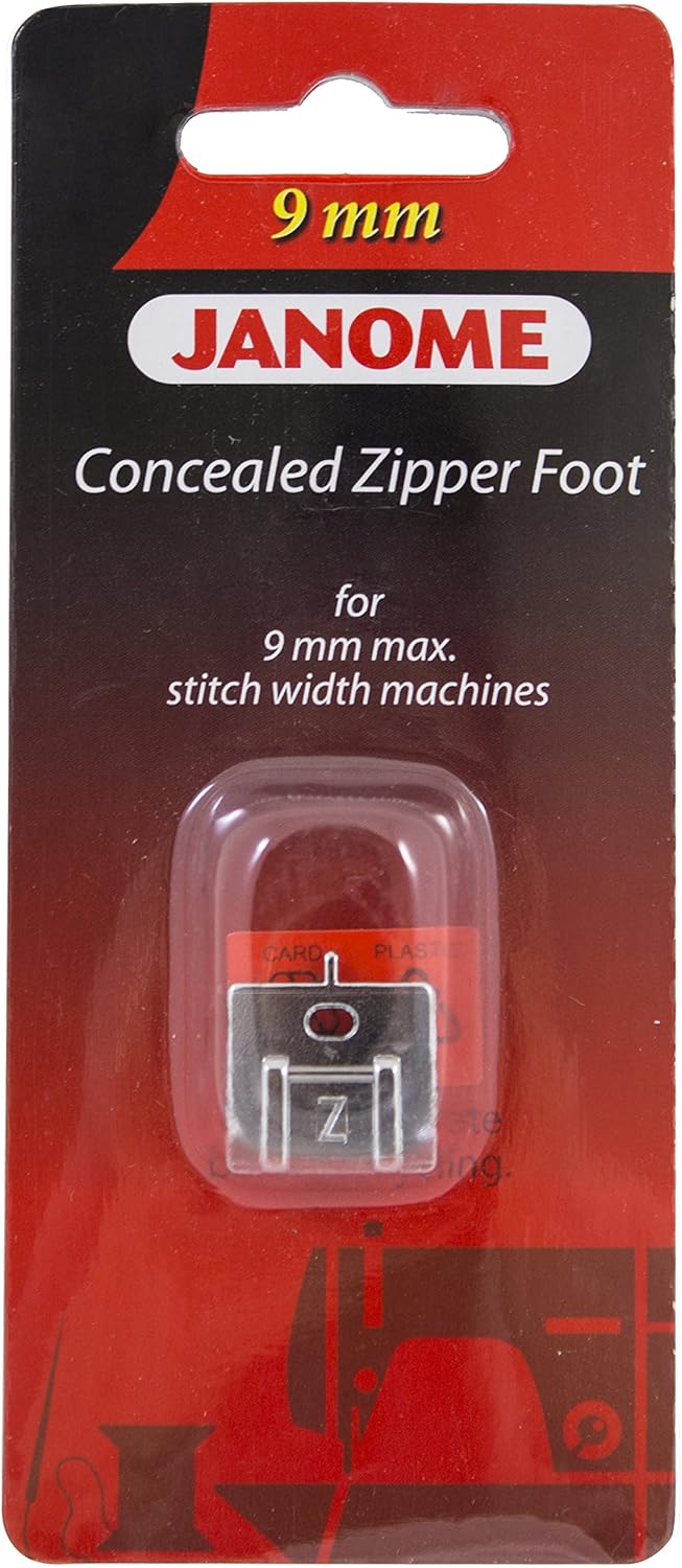 Amazon.com: Janome Concealed Zipper Foot For 9mm Machines : Arts ...