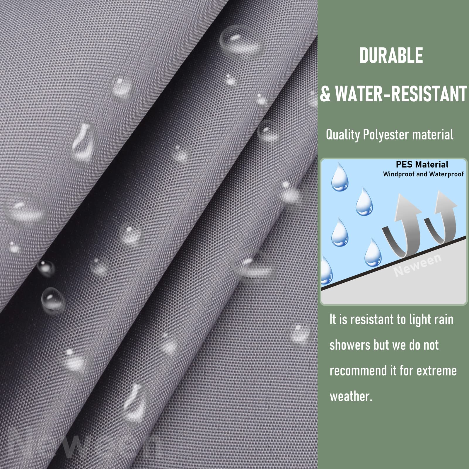 Snapklik.com : Neween Sun Shade Sail Triangle 6.5 X 6.5 X 6.5 ...