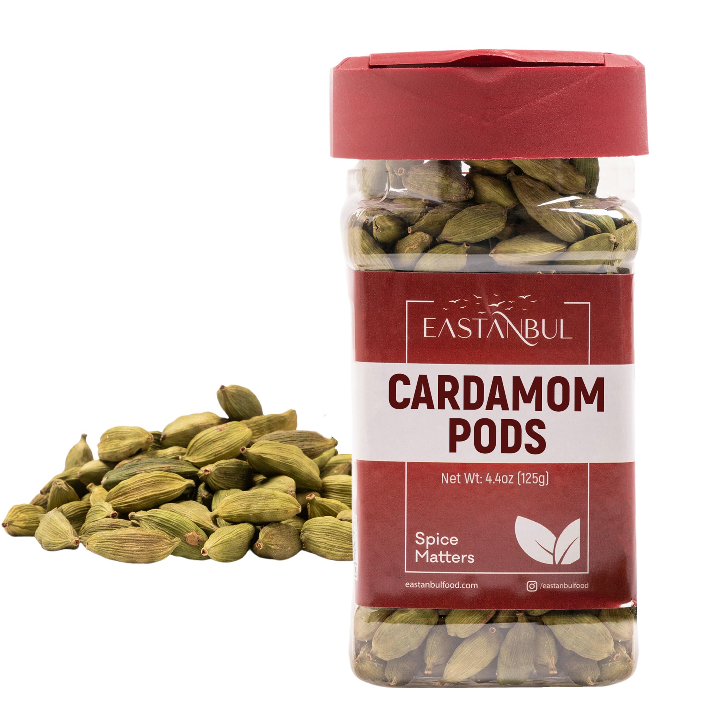 Amazon.com: Eastanbul Cardamom Seeds, 4.4oz, Whole Cardamom Pods,%100 ...