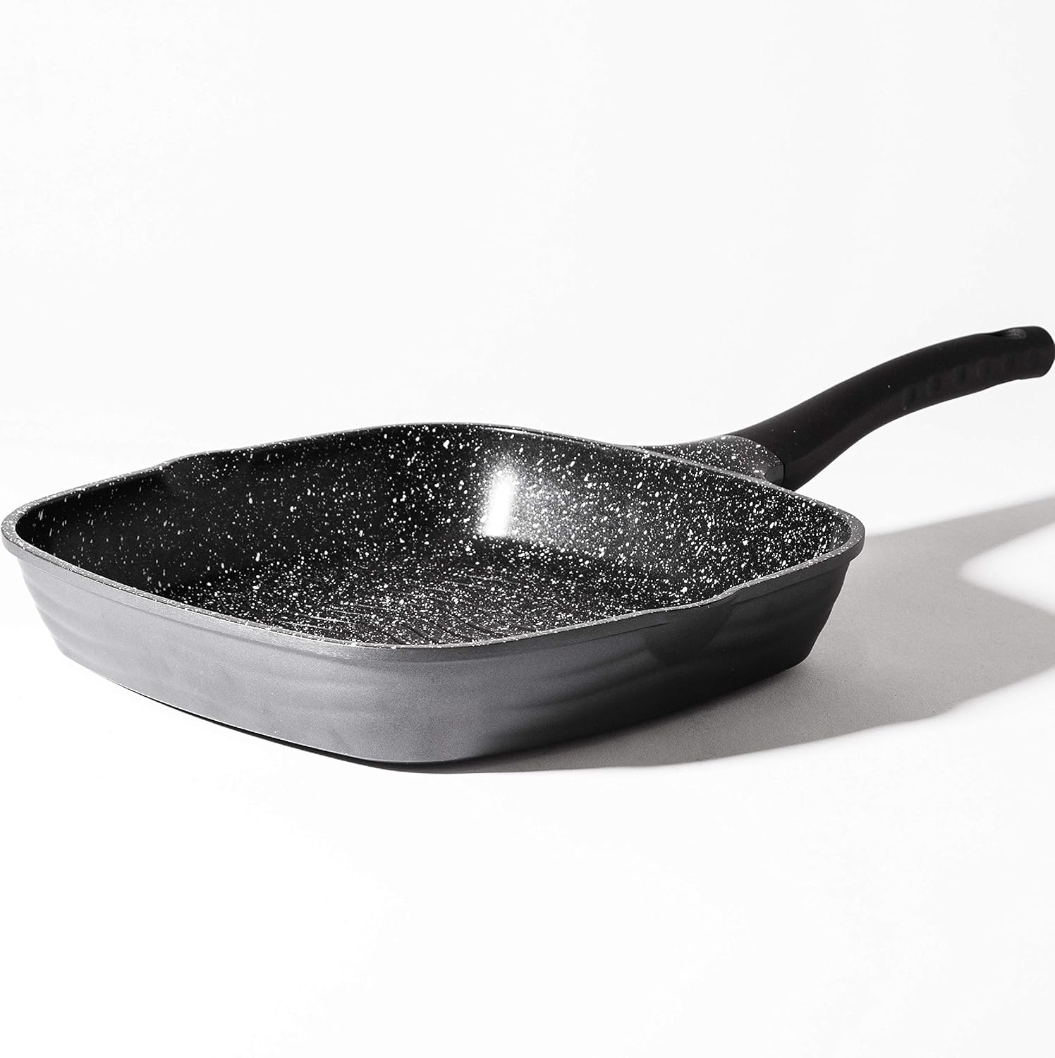 Amazon.com: BINO Cookware Nonstick Grill Pan, 3.7 Quart - Matte Grey ...