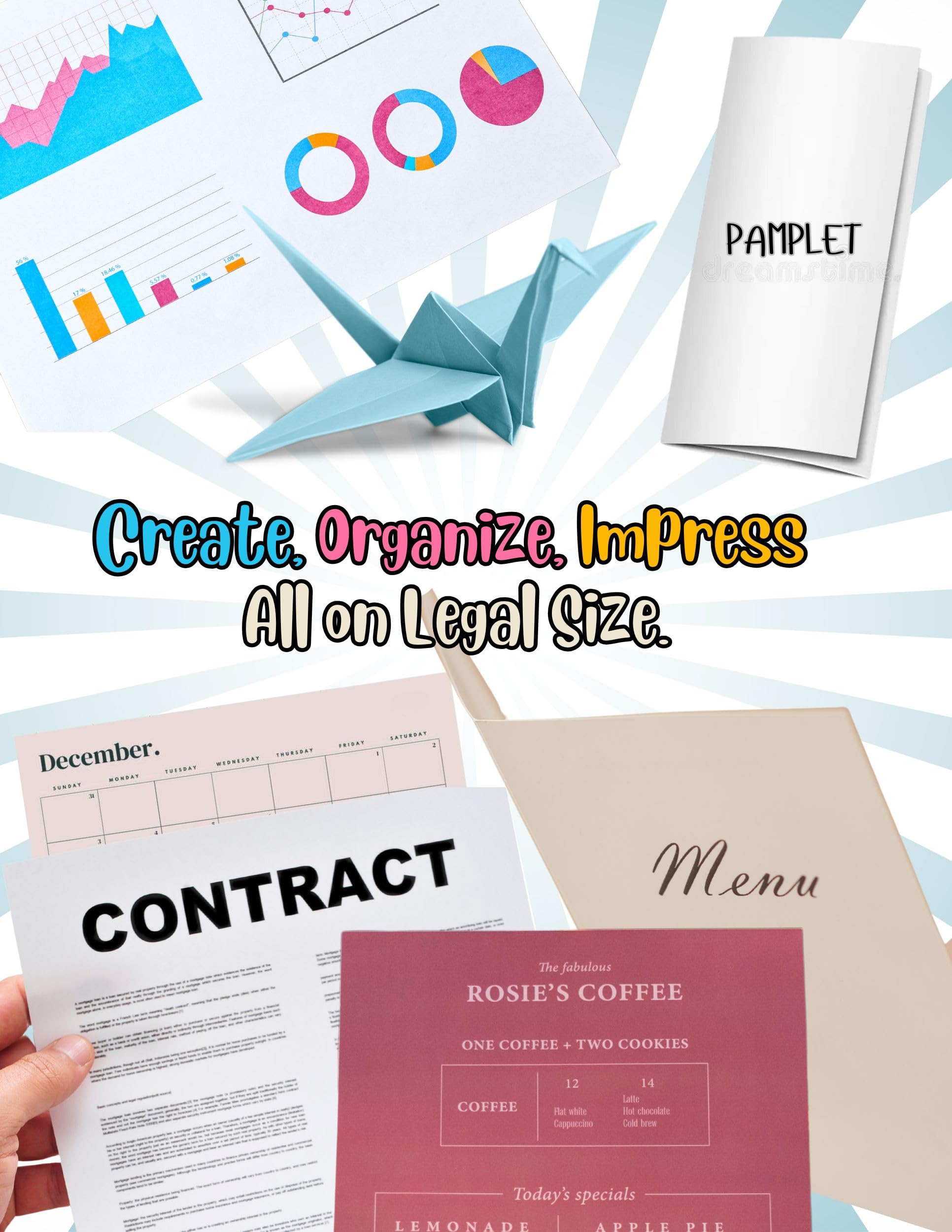 Limited Papers (TM) Colored Copy Paper – 24lb/60lb Text, 90 GSD, 11"x17 ...
