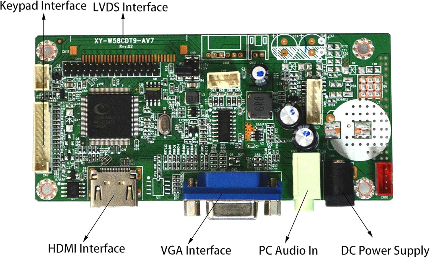 58C HDMI VGA LVDS Controller Board for 15.4 Philippines | Ubuy