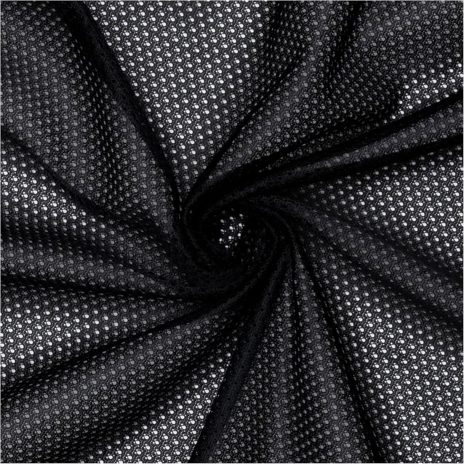 Amazon.com: Pico Textiles 2 Yards Bolt - Black Polyester Micro Mesh ...