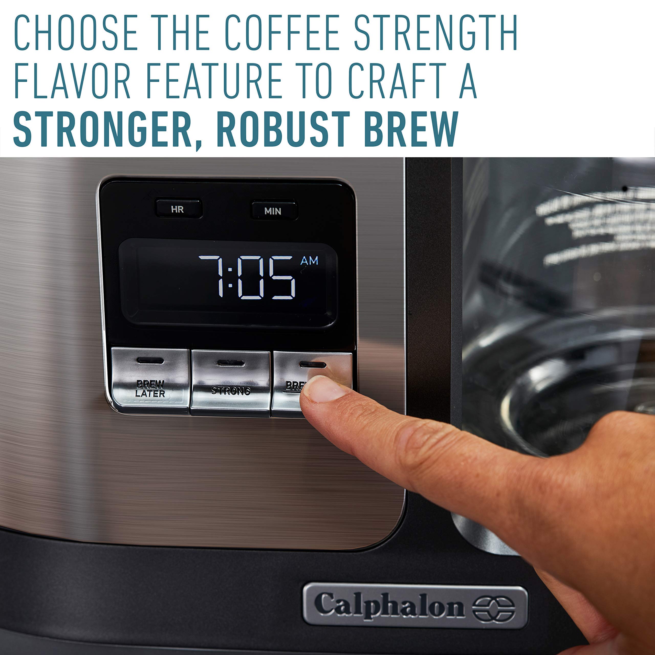 Snapklik.com : Calphalon Special Brew 10-Cup Coffee Maker, Dark ...