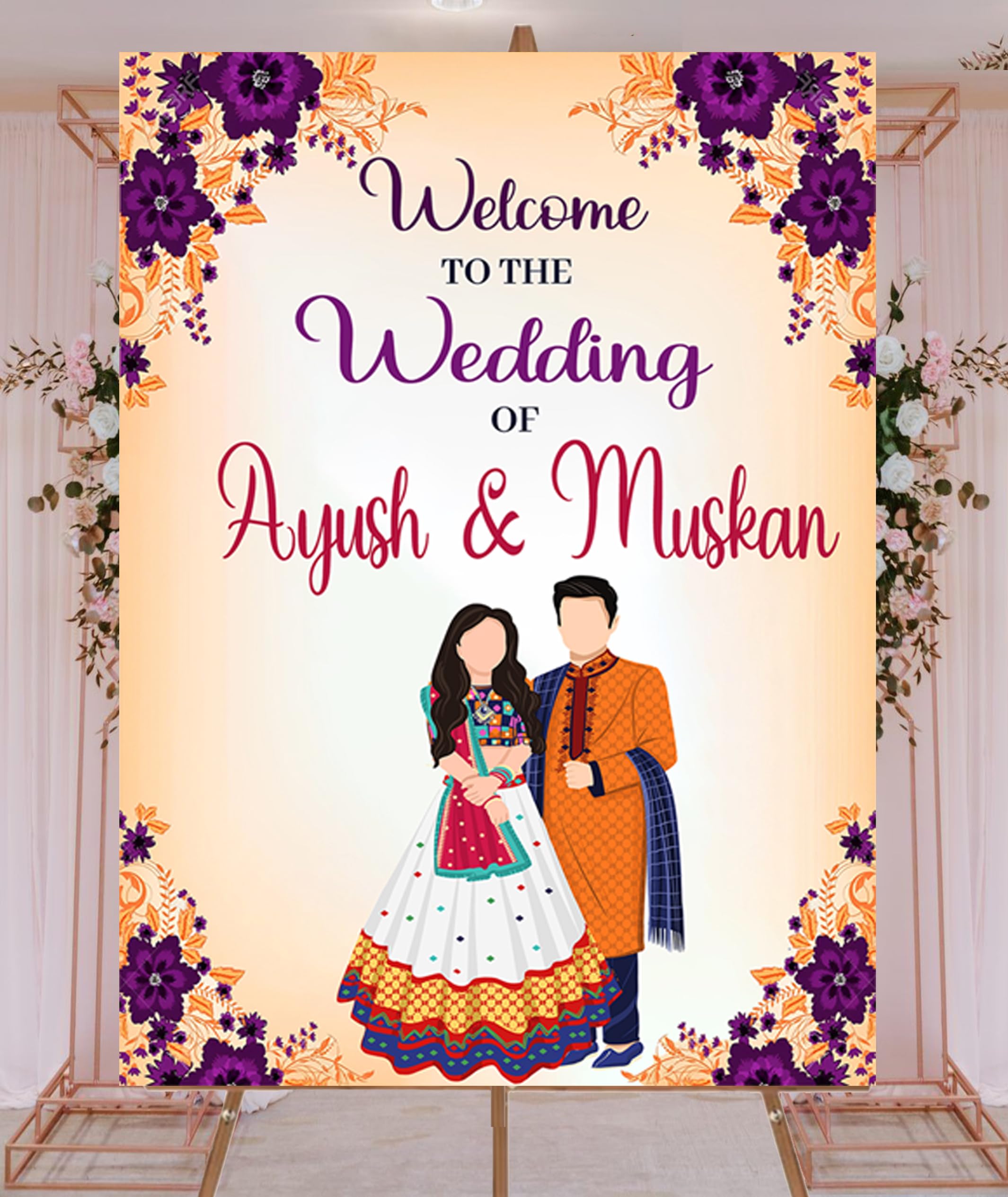 Indian Wedding Welcome Board Indian Wedding Welcome Boards | Created