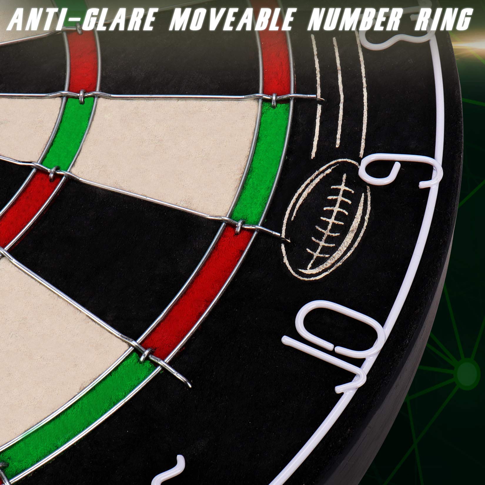 Dart Board, Dartboard Set Dart Boards for Adult Dart Set Sisal Steel ...